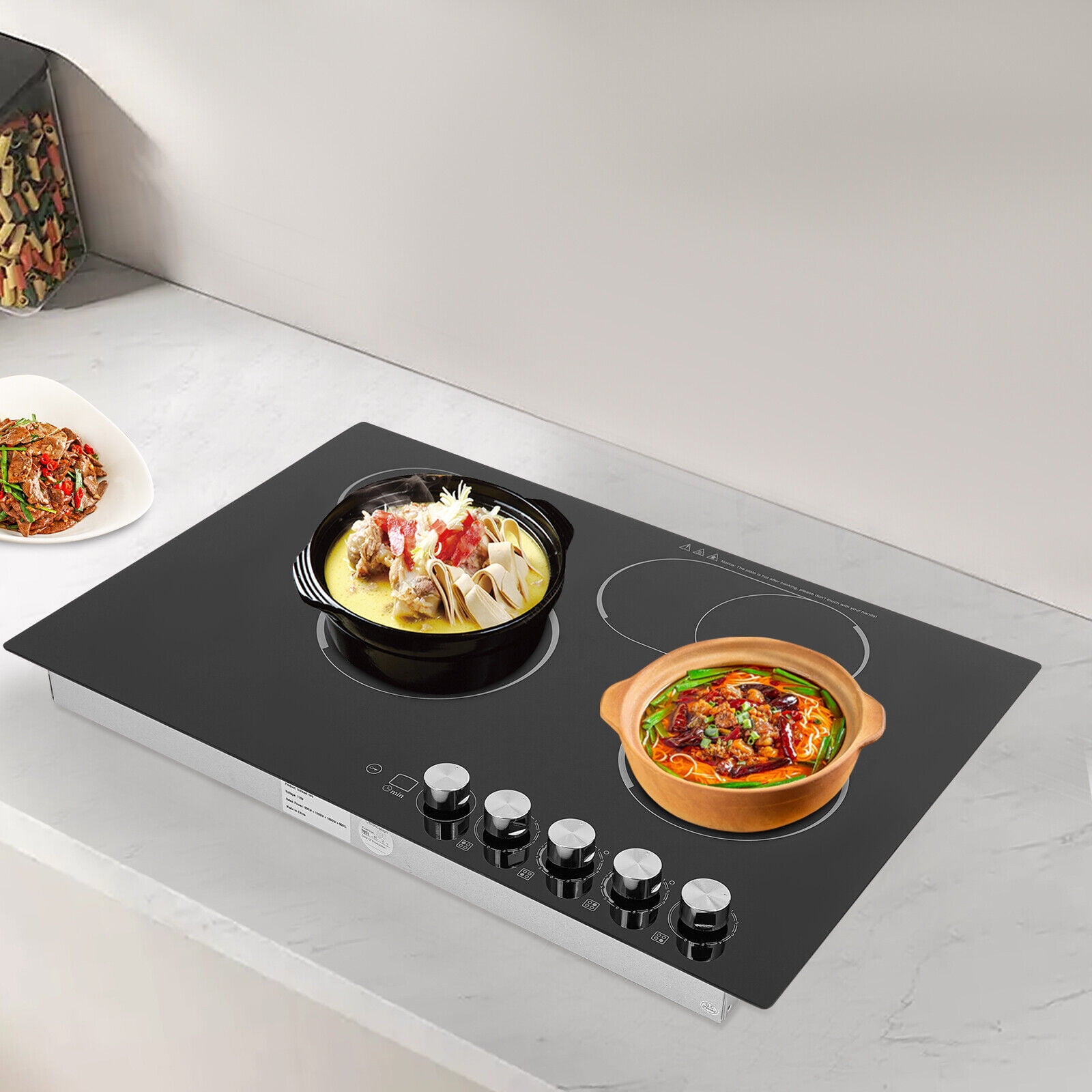 Electric Cooktop, Electric Stovetop, 4 Burners Electric Cooktop ...