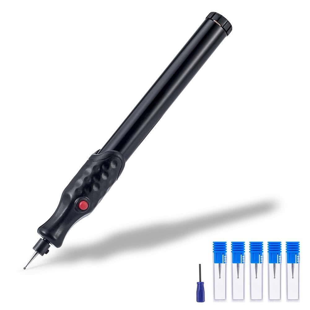 Electric Cordless Engraving Pen, Etcher Engraver Tool with 5Pcs ...