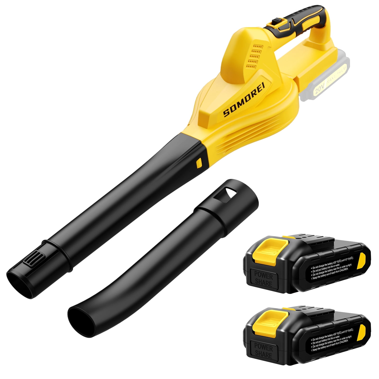 Electric Cordless Leaf Blower Battery-Powered – Lightweight Handheld ...