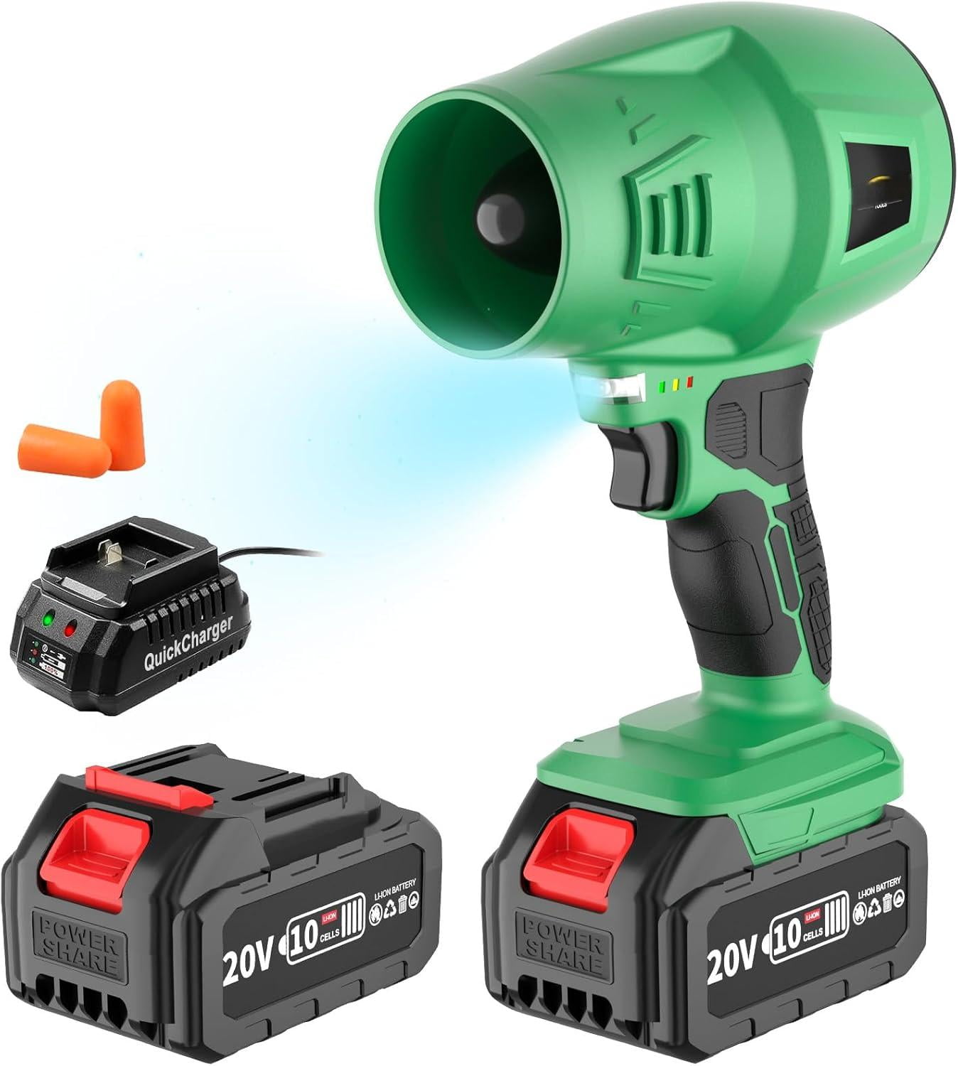 Electric Cordless Leaf Blower Handheld Leaf Blower 1 X 4.0Ah Battery ...