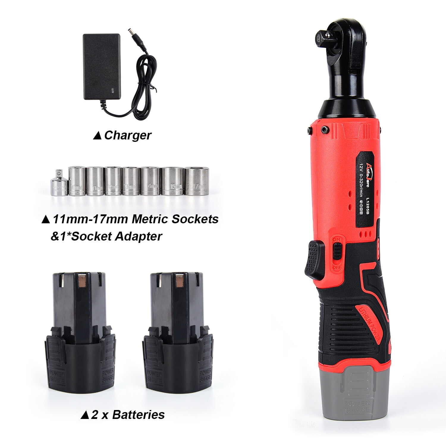 Electric Cordless Ratchet 12V 60N.M 3/8Inch Right Angle Wrenches ...