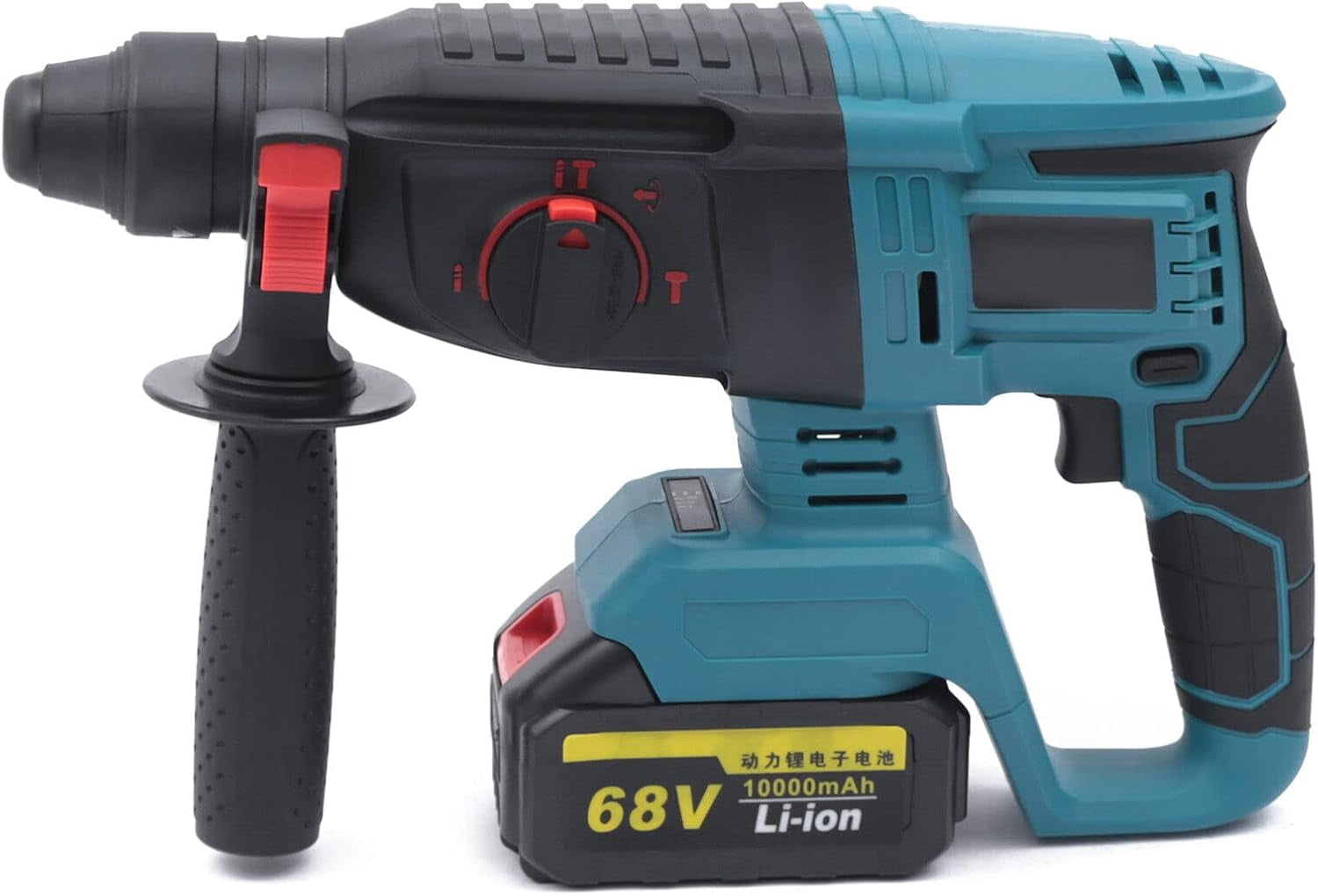 Electric Cordless Rotary Hammer Drill Chuck Impact Set Concrete Breaker ...