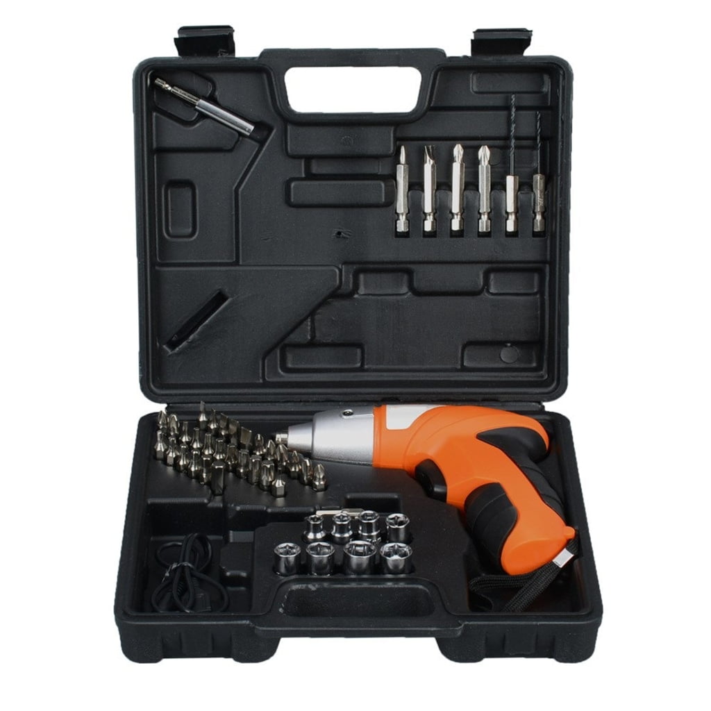 Electric Cordless Screwdriver 45-in-1 Drill Driver Screwdriver Set 3.6V ...