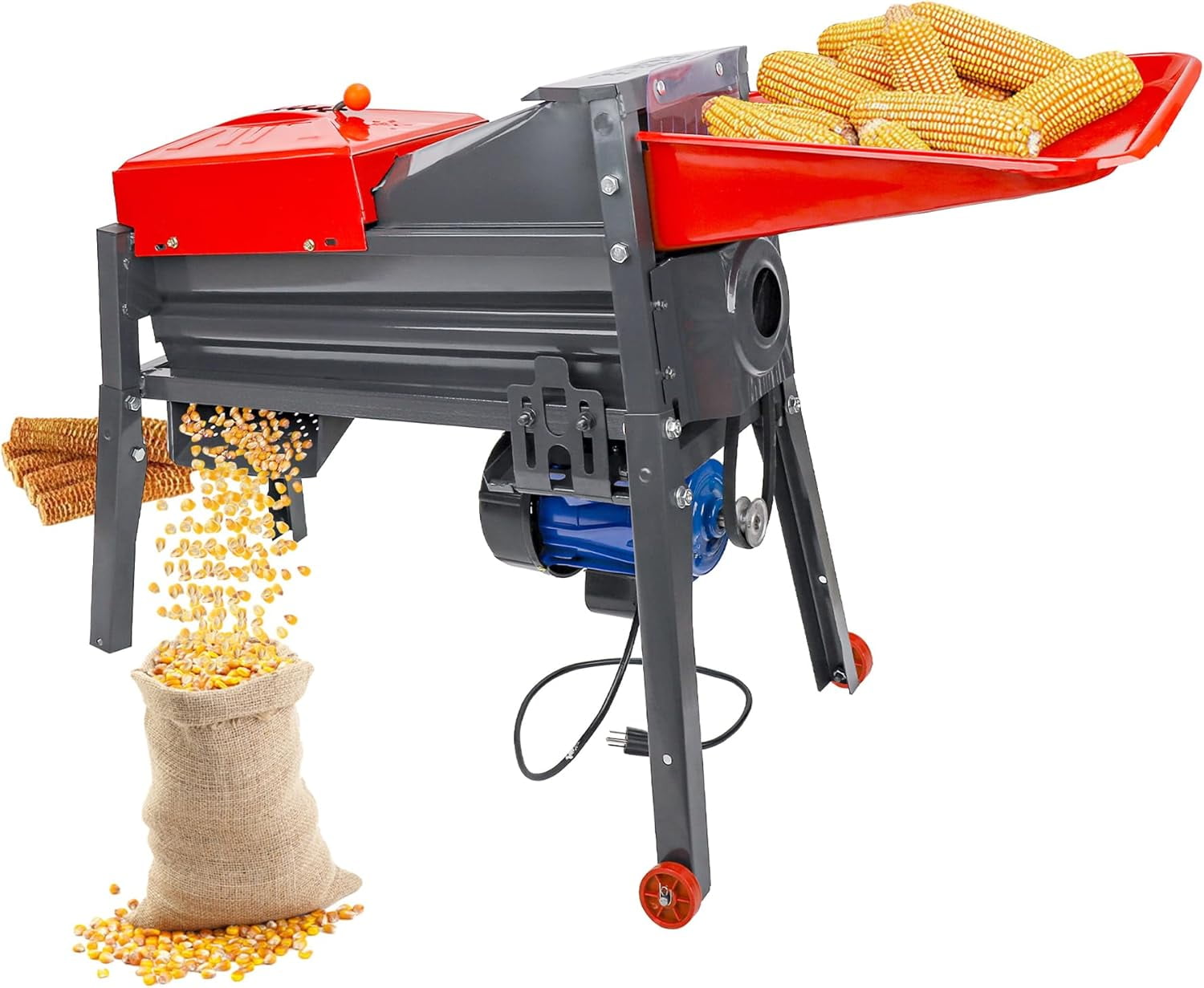 Electric Corn Thresher Machine,Heavy Duty Corn Sheller,Automatic Corn ...