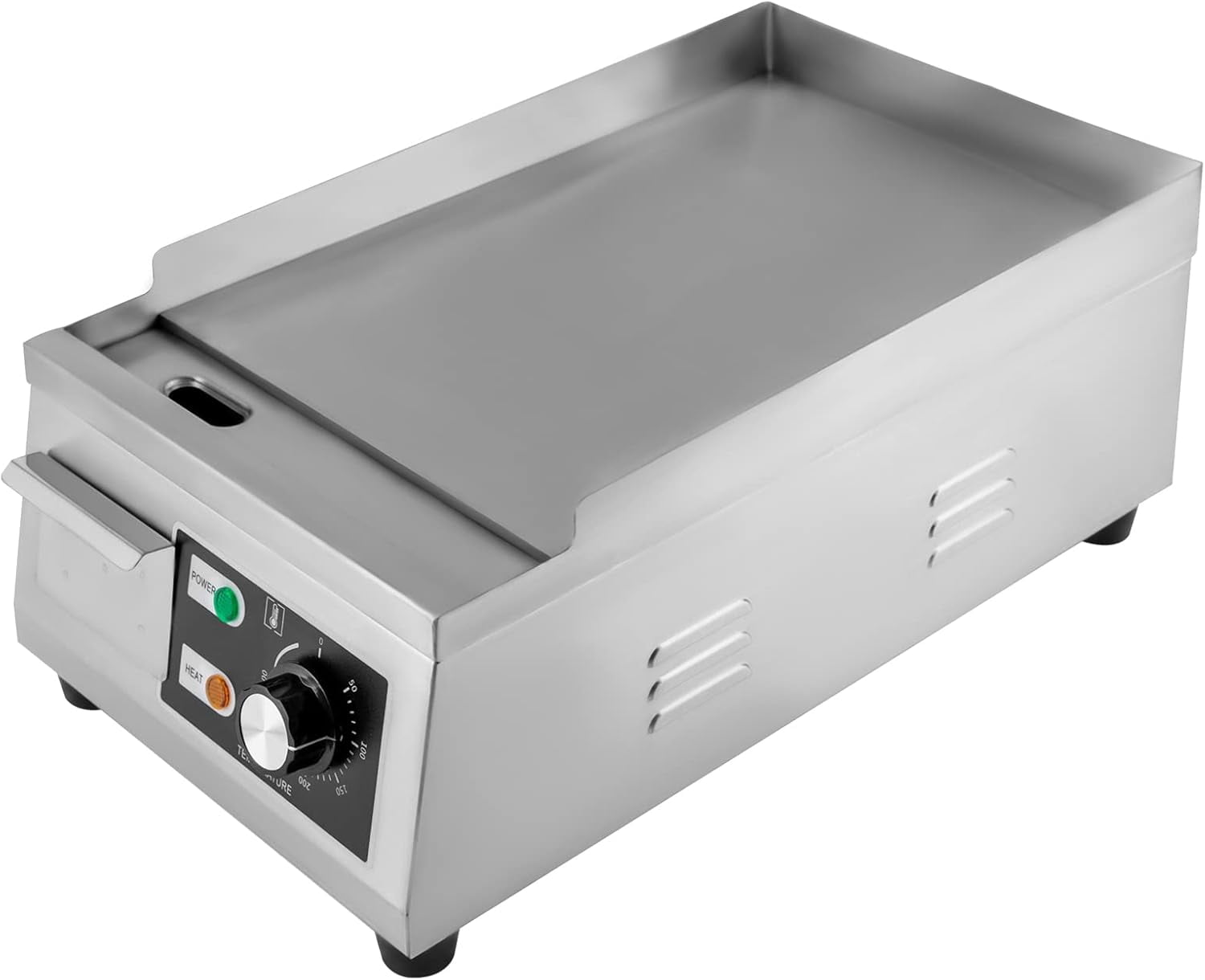 Electric Countertop Flat Top Griddle 110V 1300W Commercial Teppanyaki ...