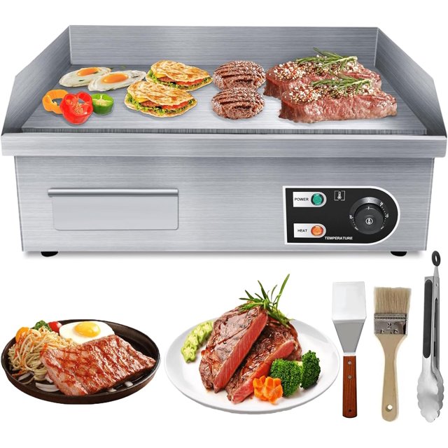 Electric Countertop Griddle 110V 1600W Electric Griddle Restaurant ...