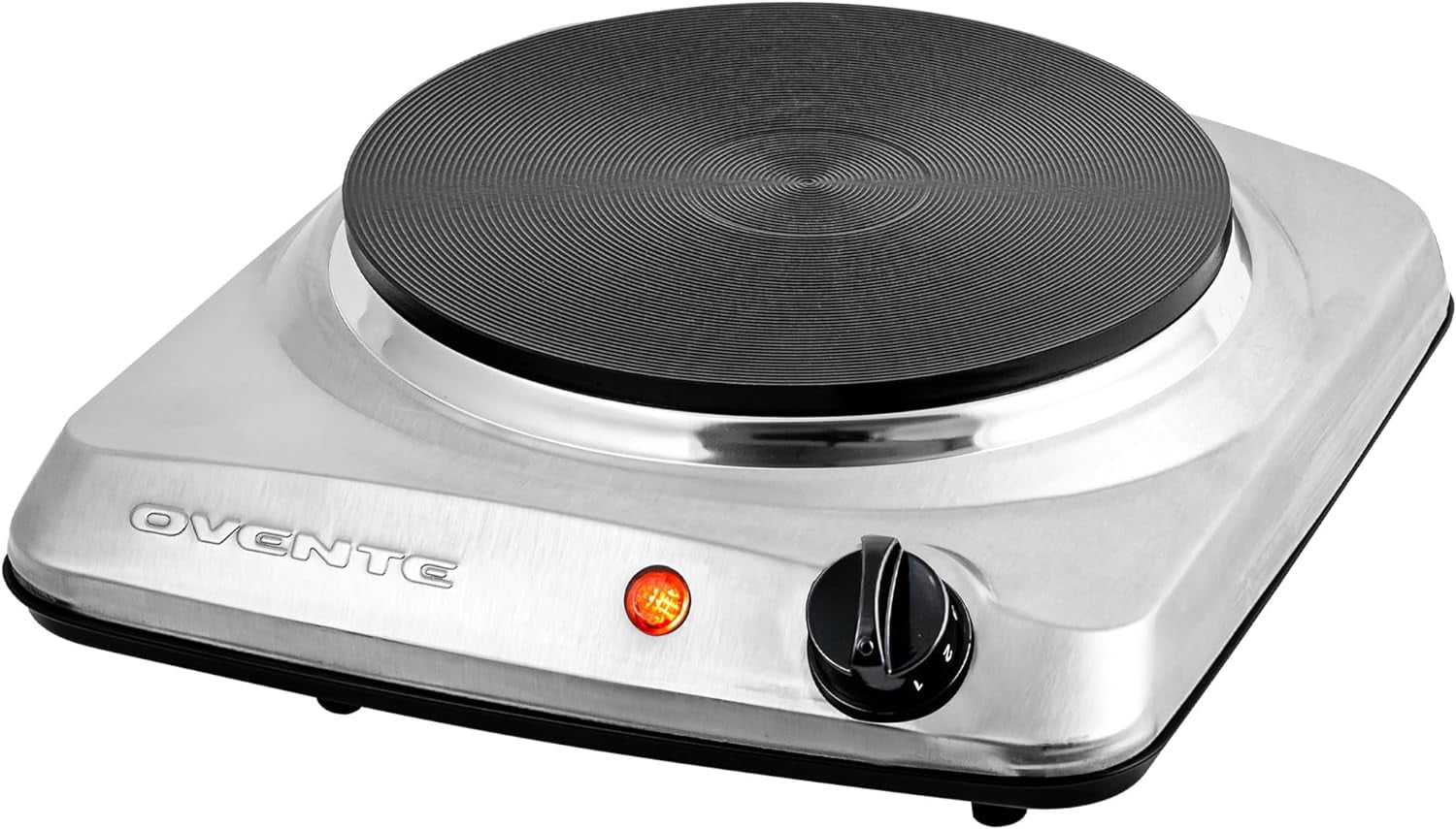 Electric Countertop Single Burner, 1000W Cooktop with 7.25 Inch Cast ...