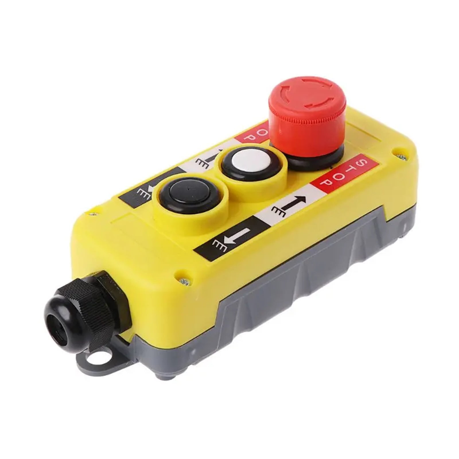 Electric Crane Remote Control Push Button Emergency Stop Rainproof UP ...