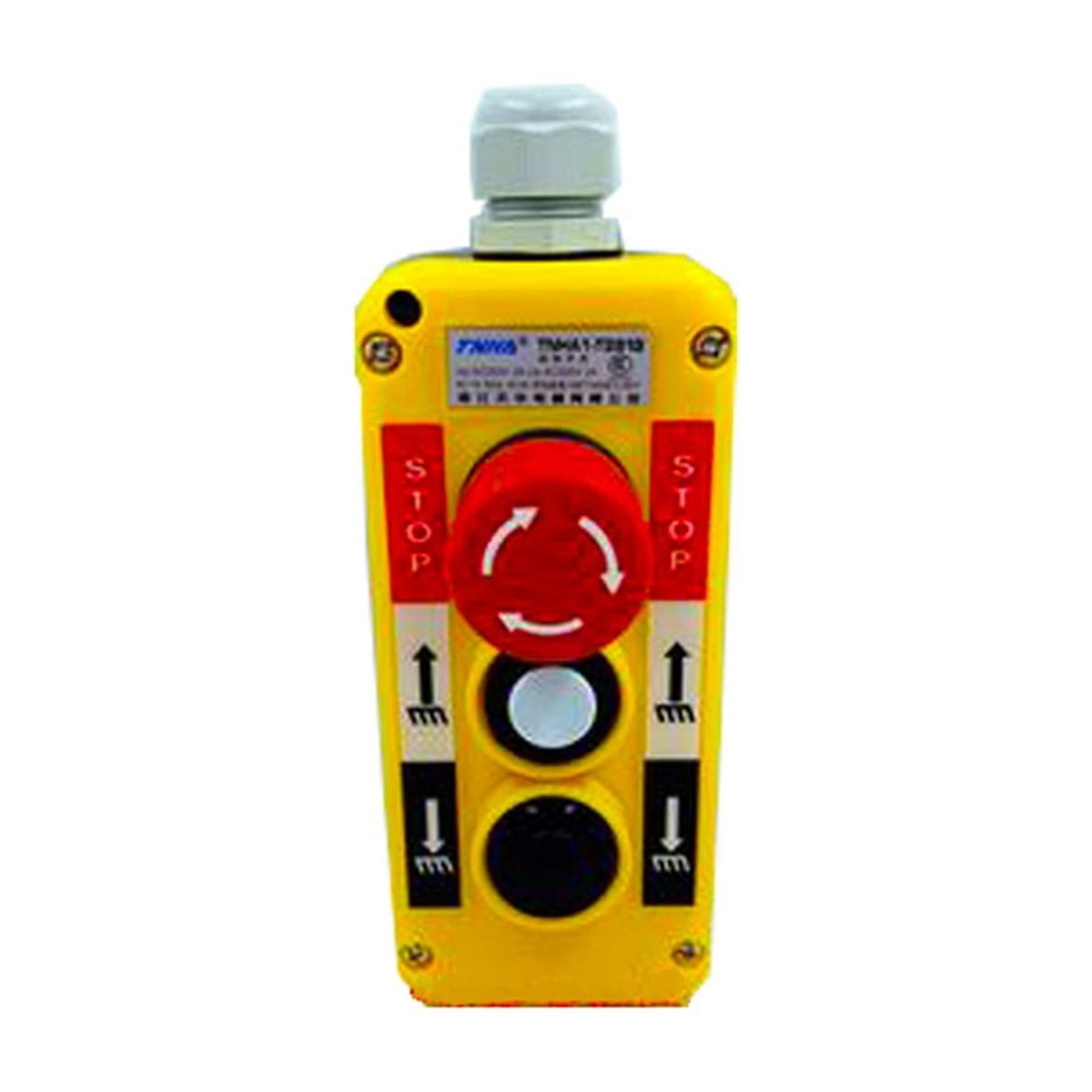 Electric Crane Remote Control Push Button Emergency Stop Switch ...