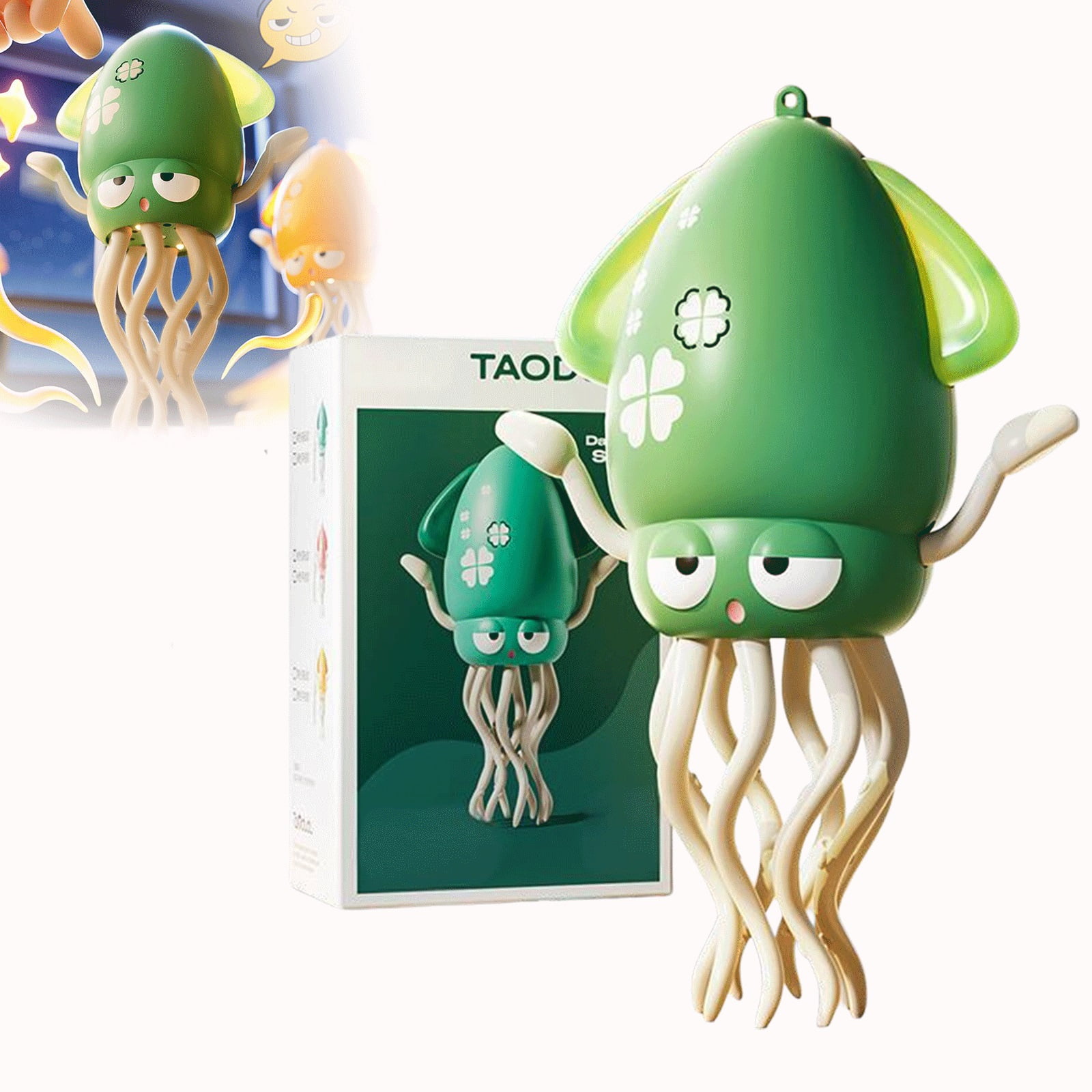 Electric Crawling Octopus Toy USB Rechargeable, Auto-Avoid Robot with ...