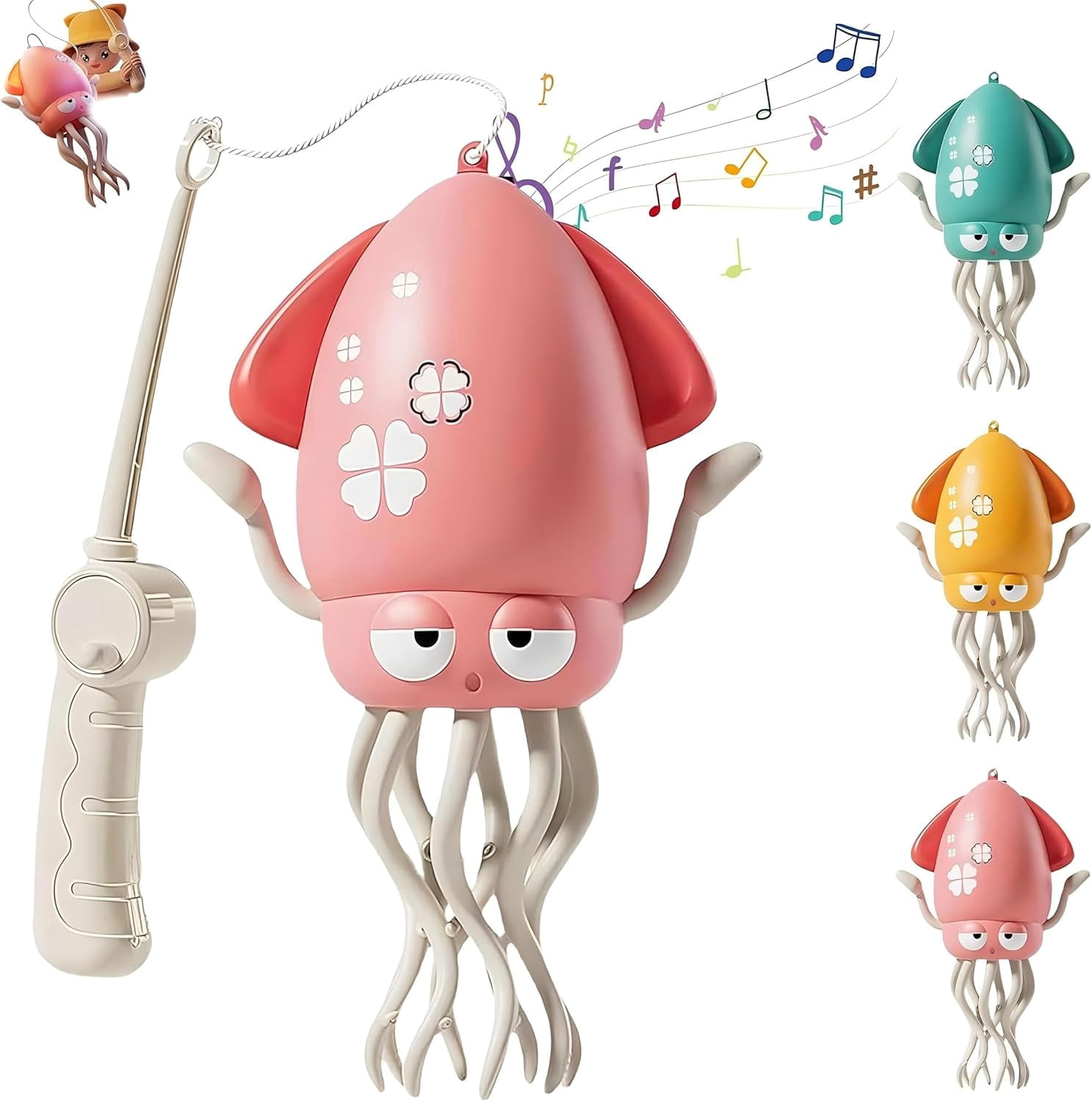 Electric Crawling Octopus Toys – Dancing Robot with LED Lights & Music ...