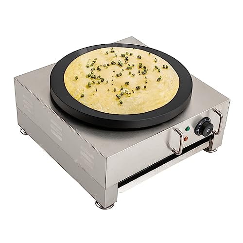 Electric Crepe Maker 16-Inch Pancake Maker Baking Machine Round Crepes ...