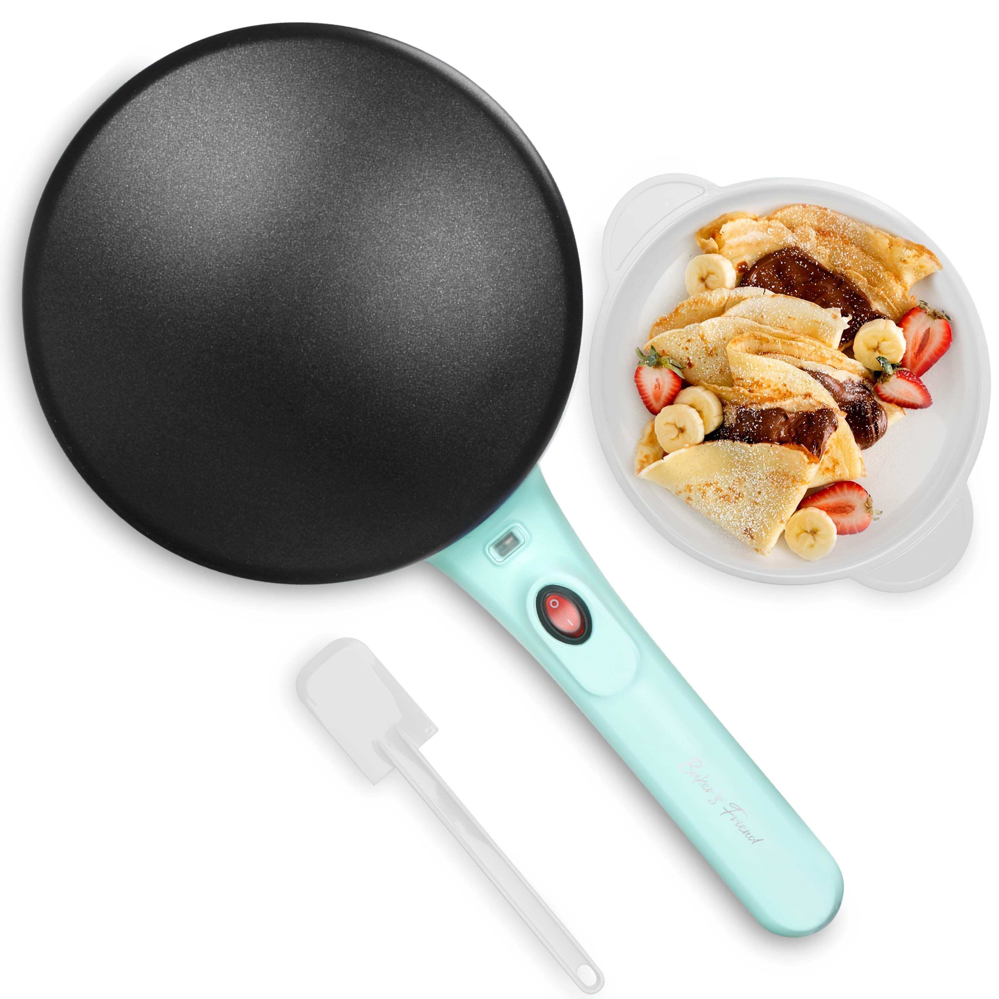 Electric Crepe Maker Machine, 8 Inch Non-Stick Cooking Surface, Crepera ...