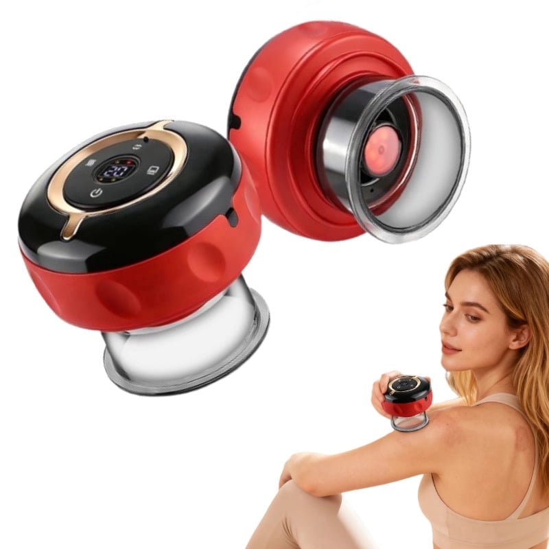 Electric Cupping Set with Red Light & Heat, Cordless Cupping Kit, 12 ...