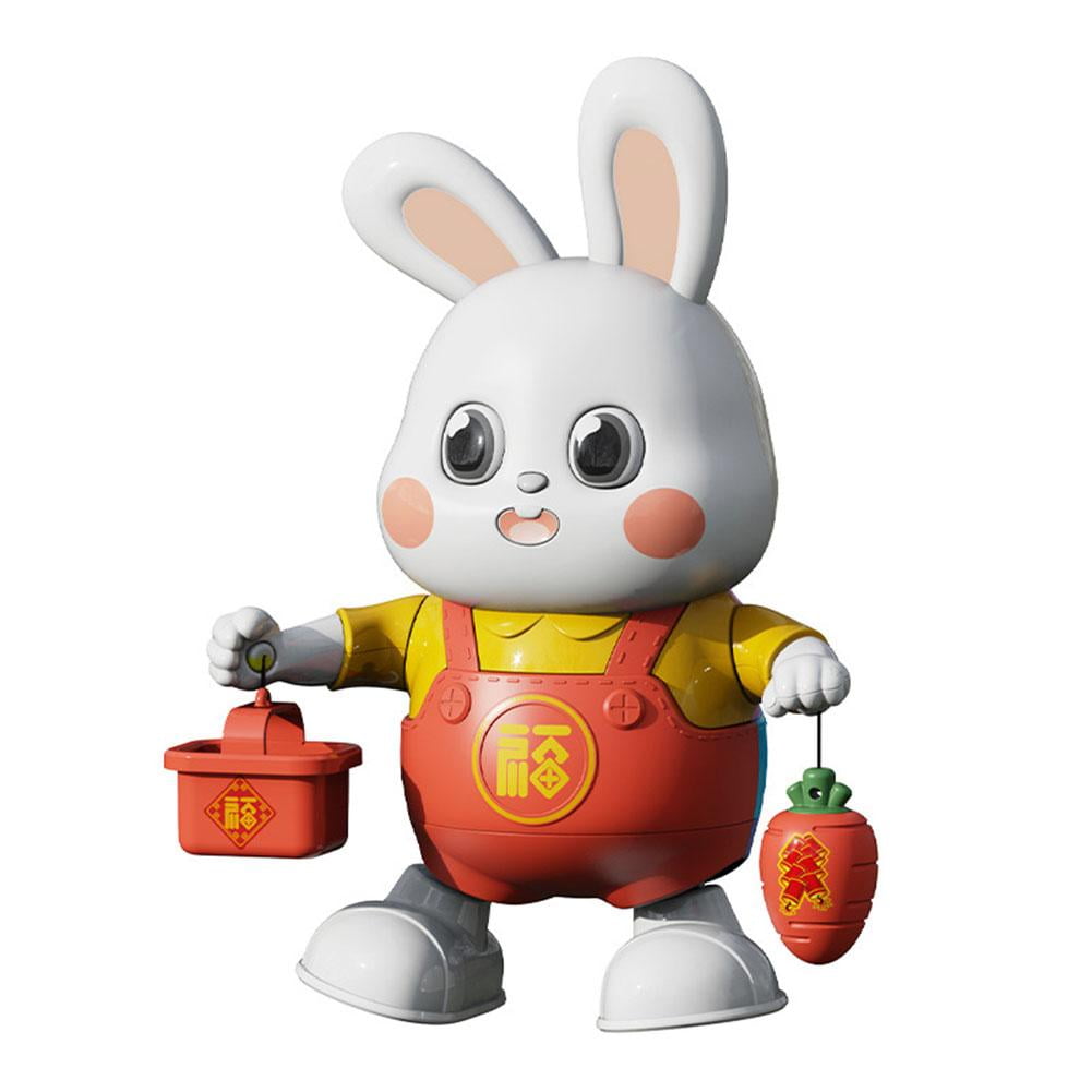 Electric Dancing Little Rabbit Robot Light Music Children's Educational ...