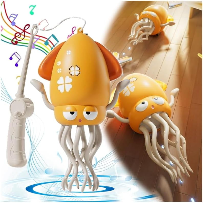 Electric Dancing Octopus Toy – Smart Crawling Octopus with LED Lights & Music, Automatic ...