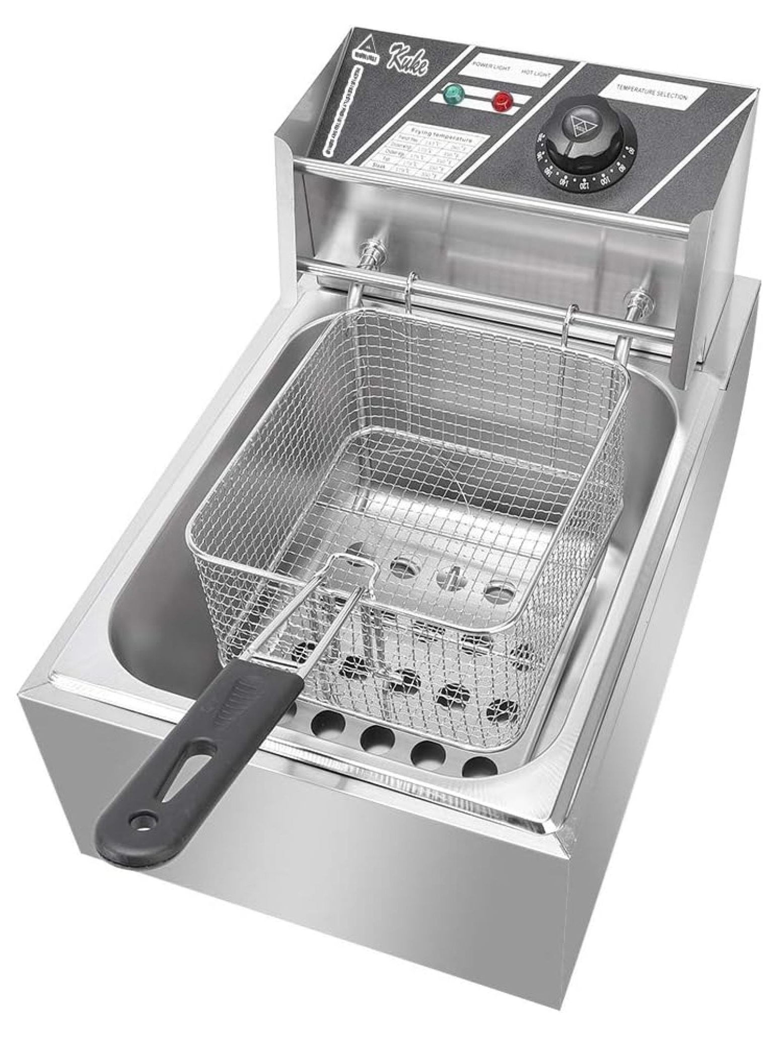 Electric Deep Fryer with Basket 6.3QT/6L 2500W MAX Countertop Deep ...