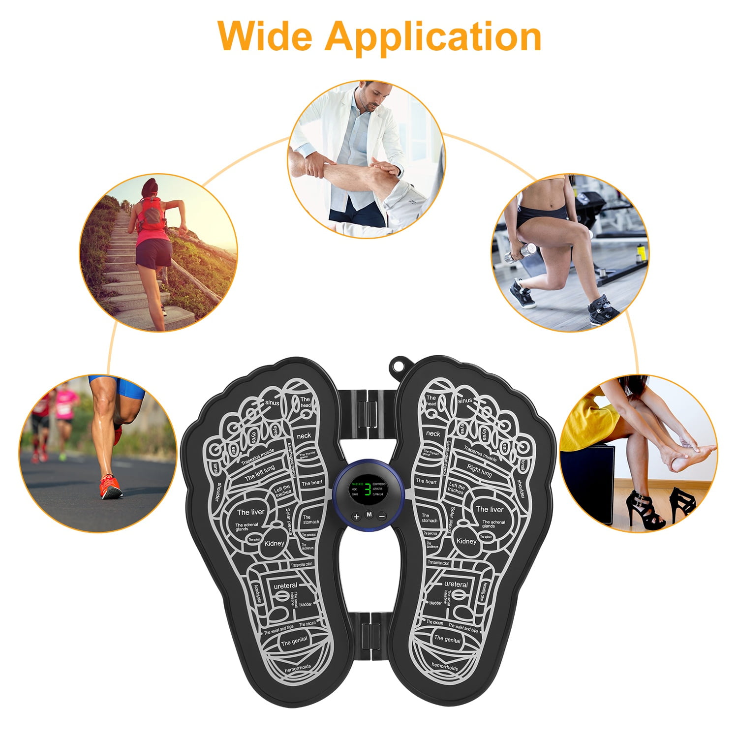 Electric Deep Kneading Foot Massage Machine, USB Rechargeable Feet ...