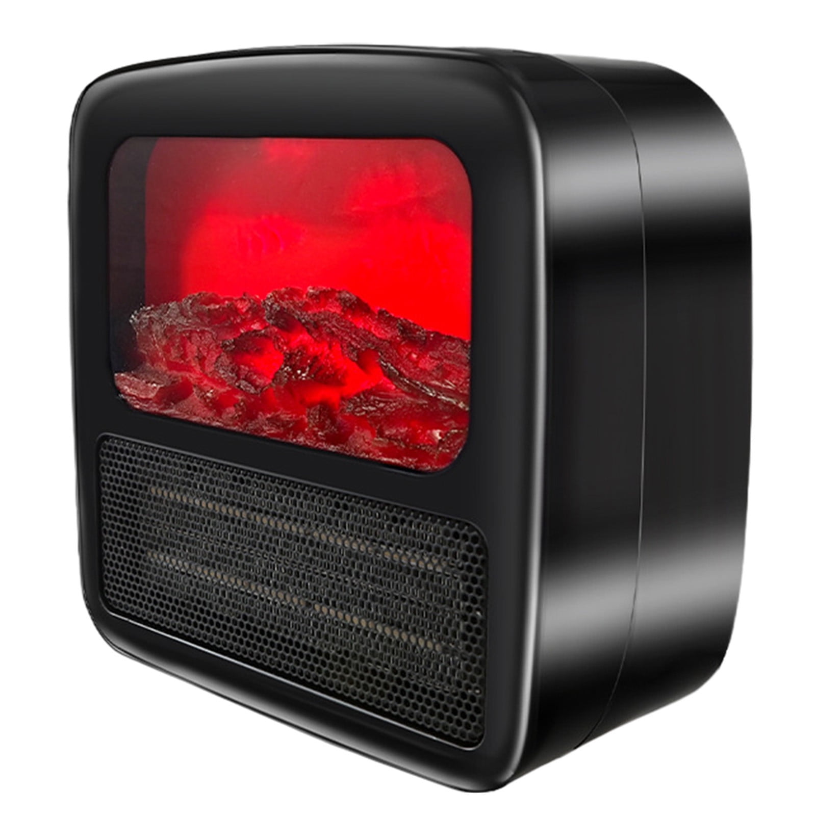 Electric Desktop Fireplace Heater- 1500W Portable Space Heater ...
