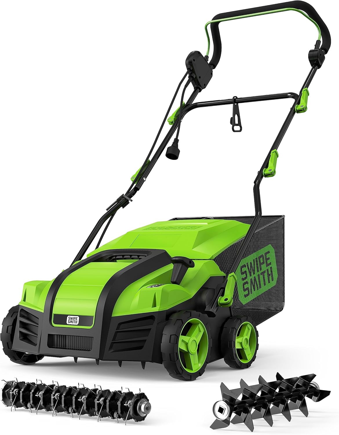 Electric Dethatcher Scarifier, 16-Inch 15 Amp Lawn Dethatcher (2025 ...