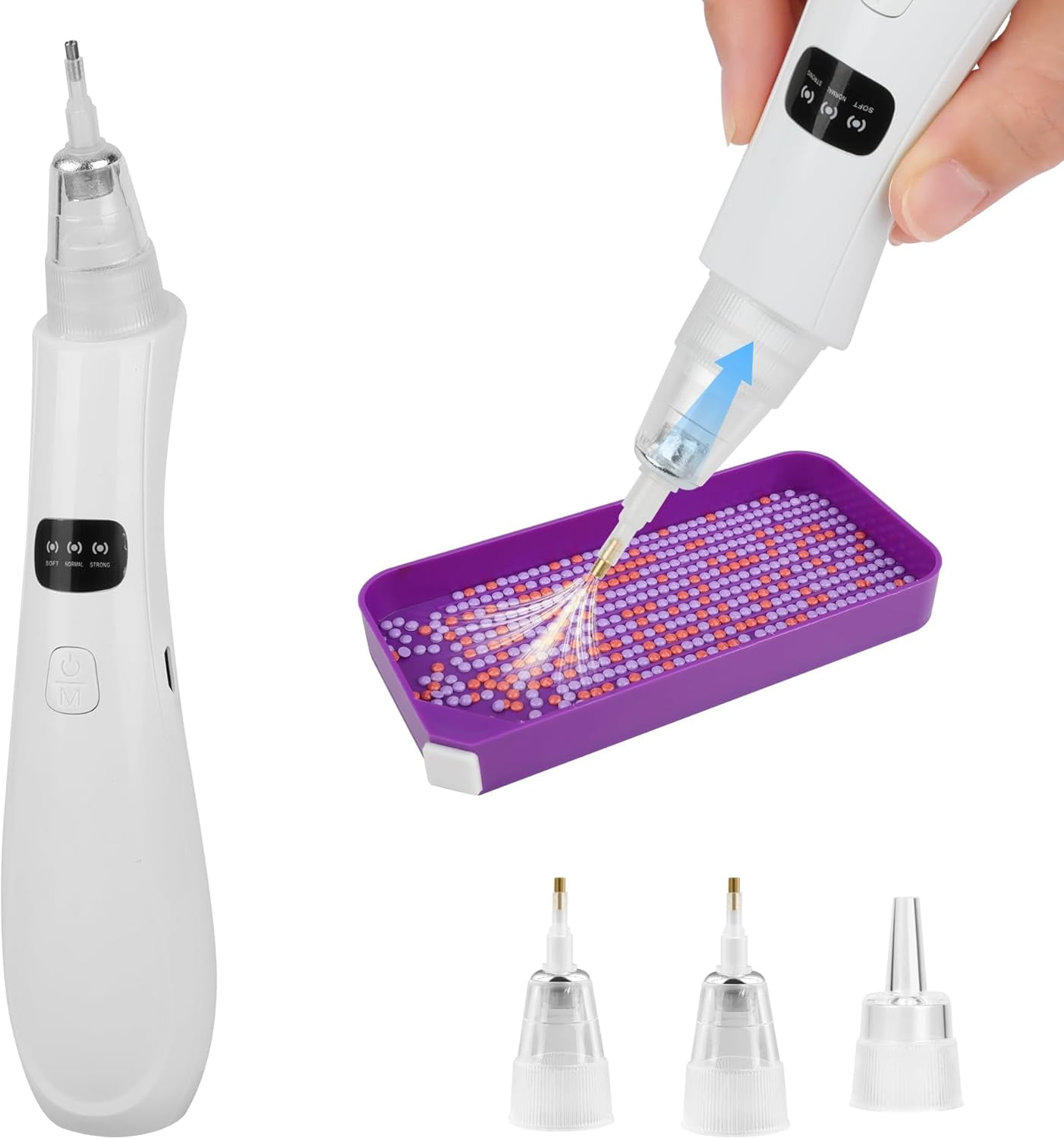 Electric Diamond Art Painting Pen,Wireless Pen with Vacuum Pump,3 ...