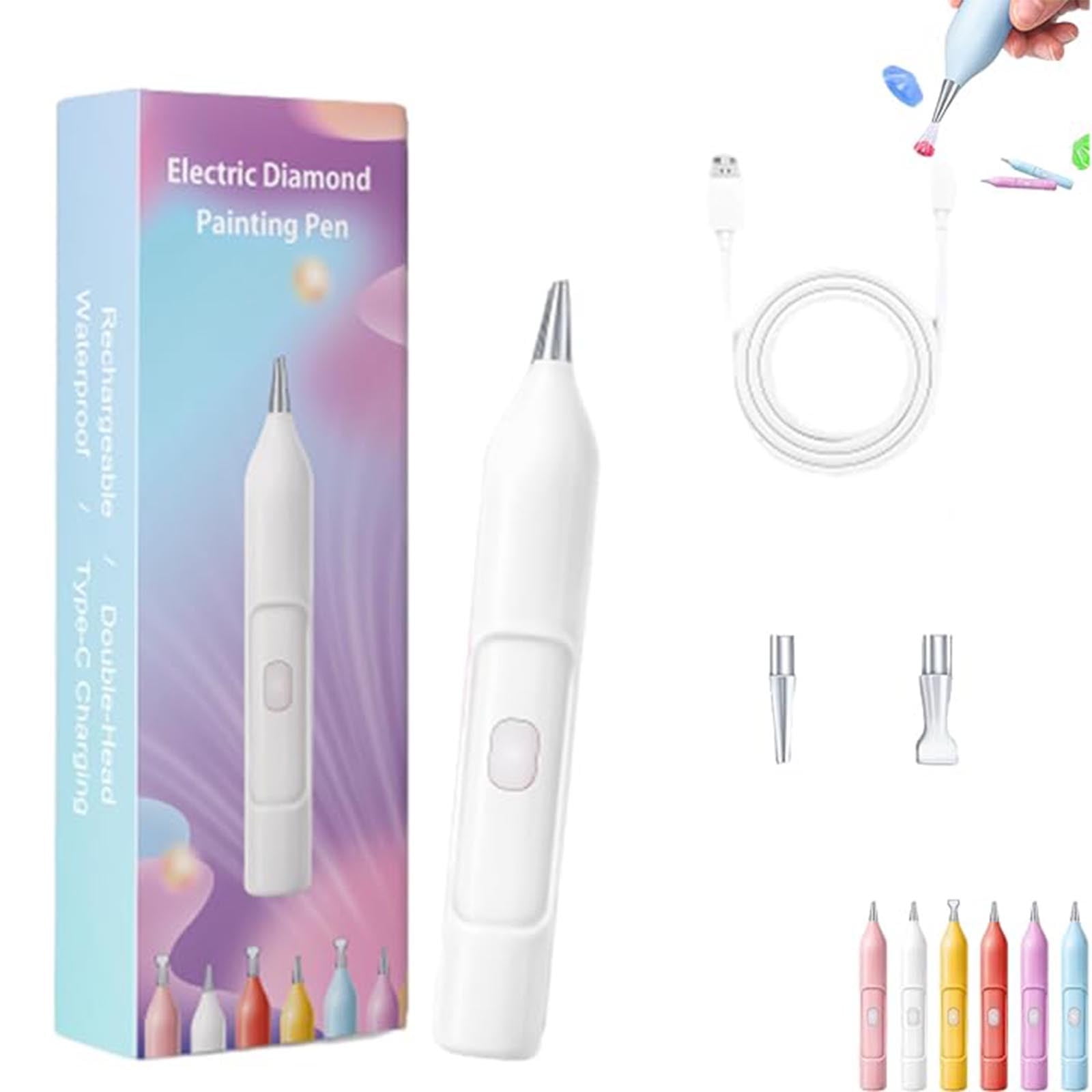 Electric Diamond Art Pen with Vacuum Technology - Wax-Free Rechargeable ...