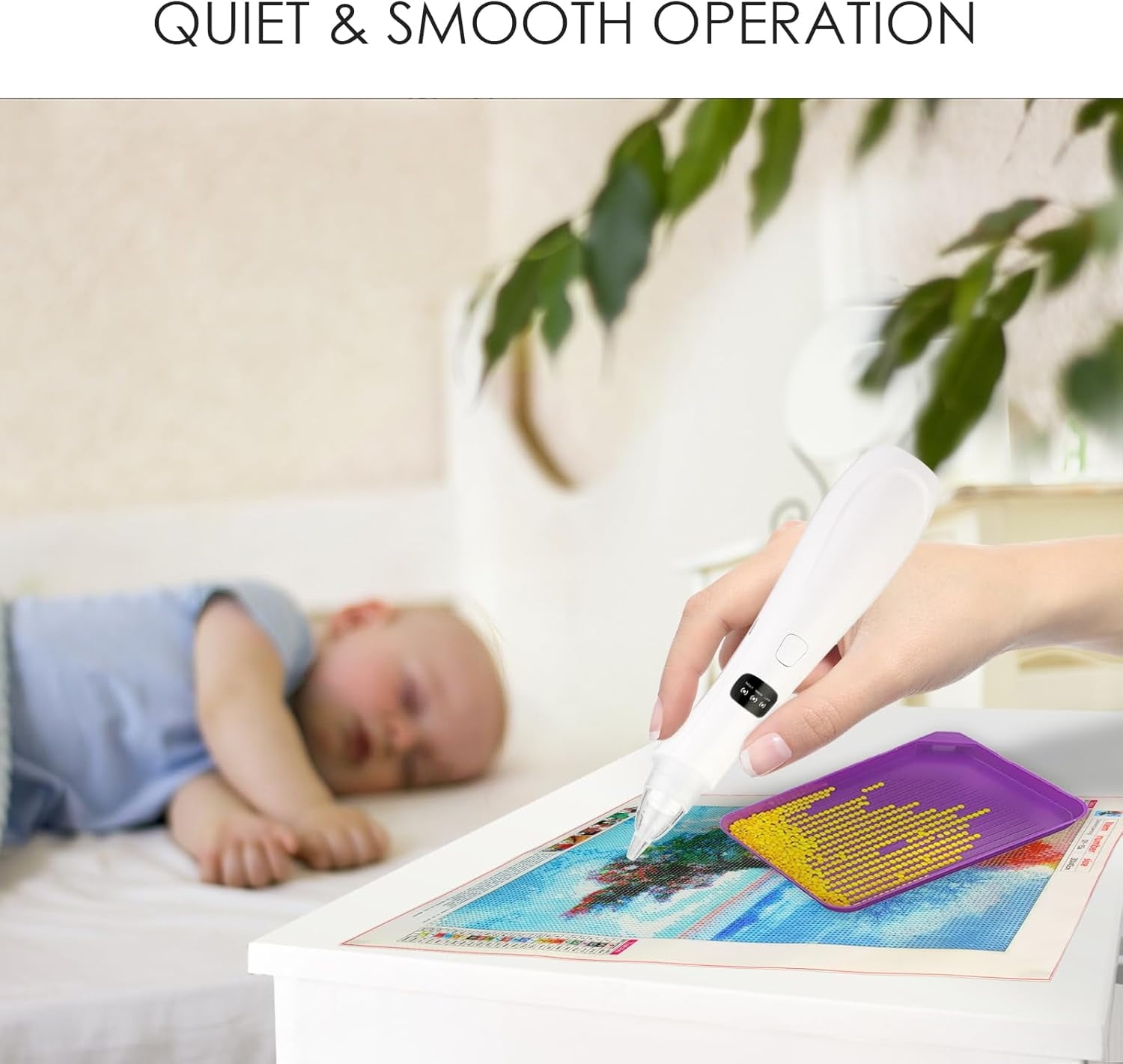 Electric Diamond Painting Pen, 1 Replacement Tip, Adjustable Suction ...