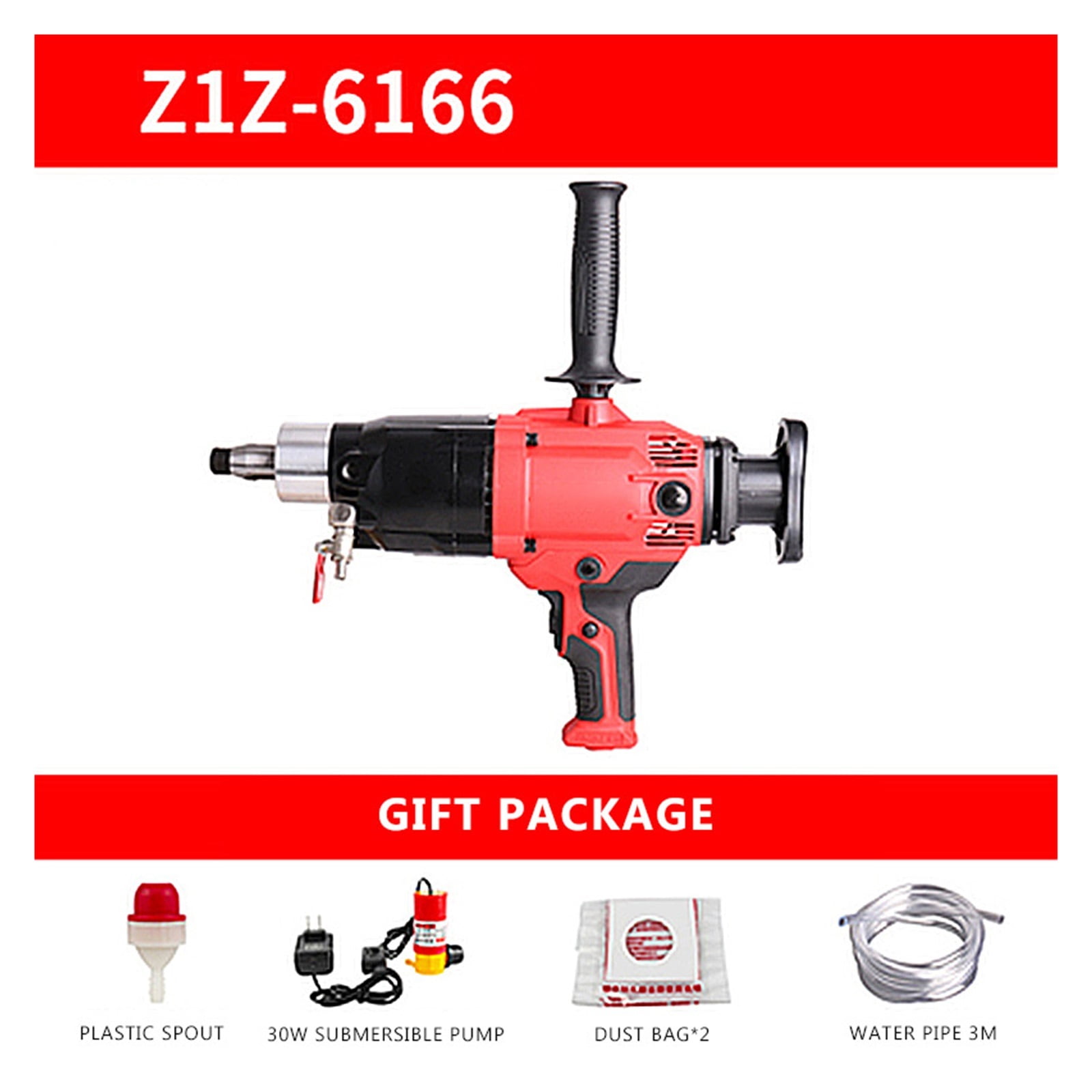 Electric Diamond Water Drill Machine 1600r/min Engineering Torque ...
