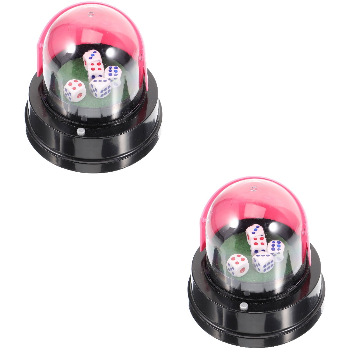 Electric Dic Gu Set of 2 Dice Cup with Dices Guessing Game Tool Mini ...