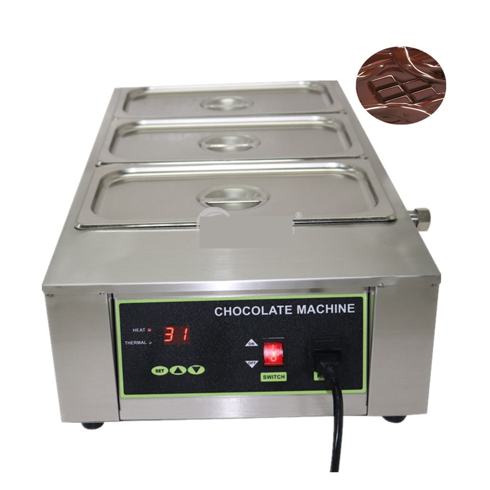 Electric Digital Tabletop Chocolate Tempering Machine Best 3 Pots ...