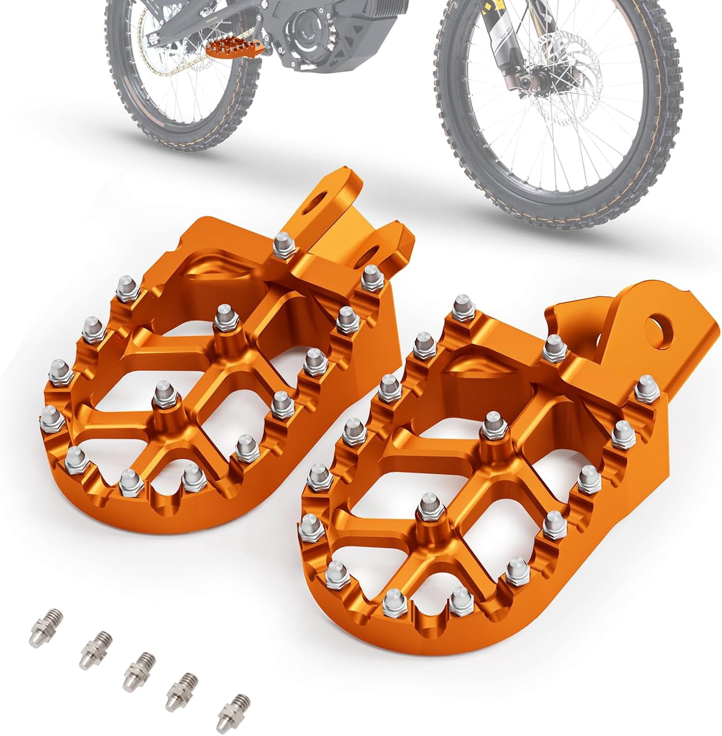 Electric Dirt Bike Wider Foot Pegs Footpegs CNC for Surron Sur Ron LBX ...