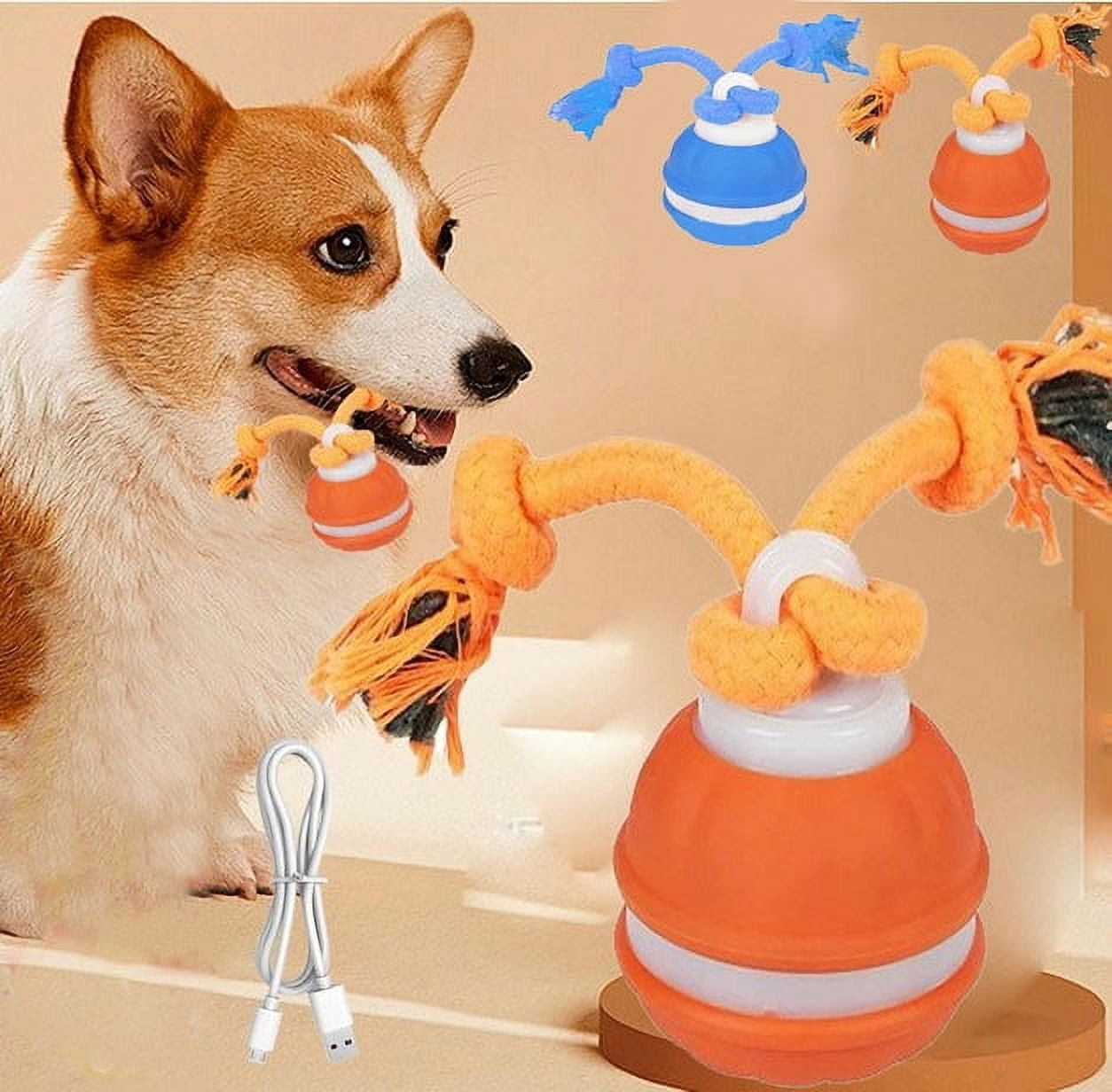 Electric Dog Toy, Interactive Pet Toy Jumping Ball with Electric Motion ...