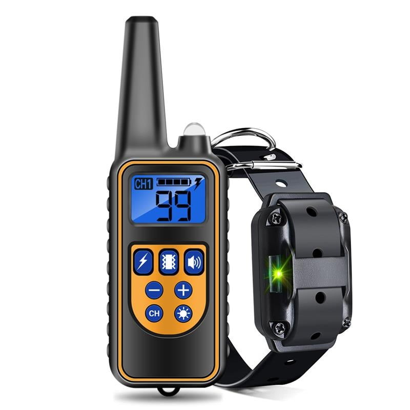 Electric Dog Training Collar Waterproof Pet Remote Control Rechargeable ...