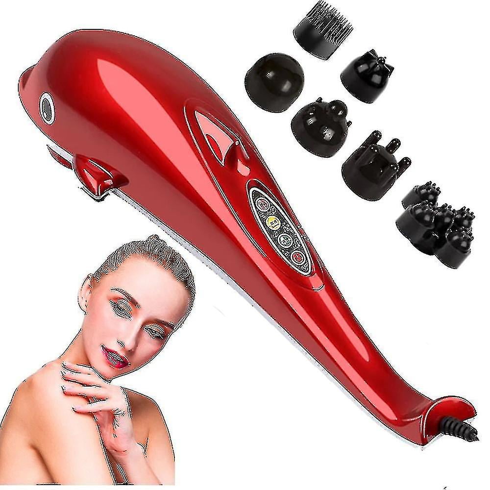 Electric Dolphin Massager Back Massage Hammer Vibration Infrared Rod ...