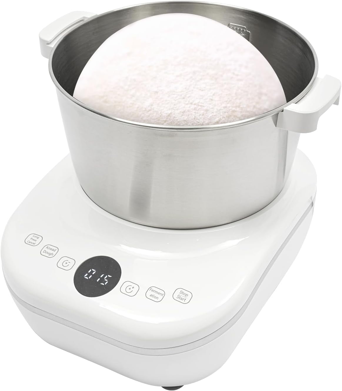Electric Dough Maker with Ferment Function, 5L Stainless Steel Dough ...