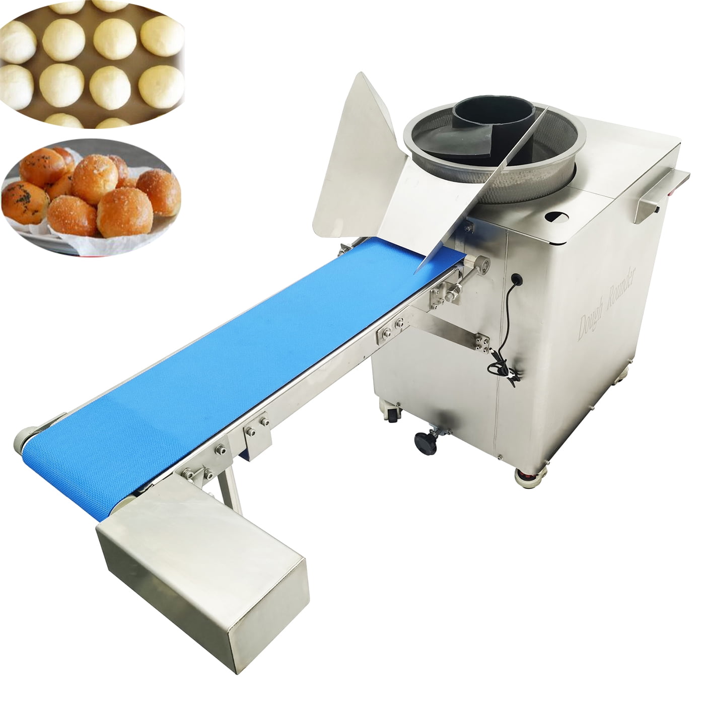 Electric Dough Rolling Machine Vertical Screw Dough Rounder with ...