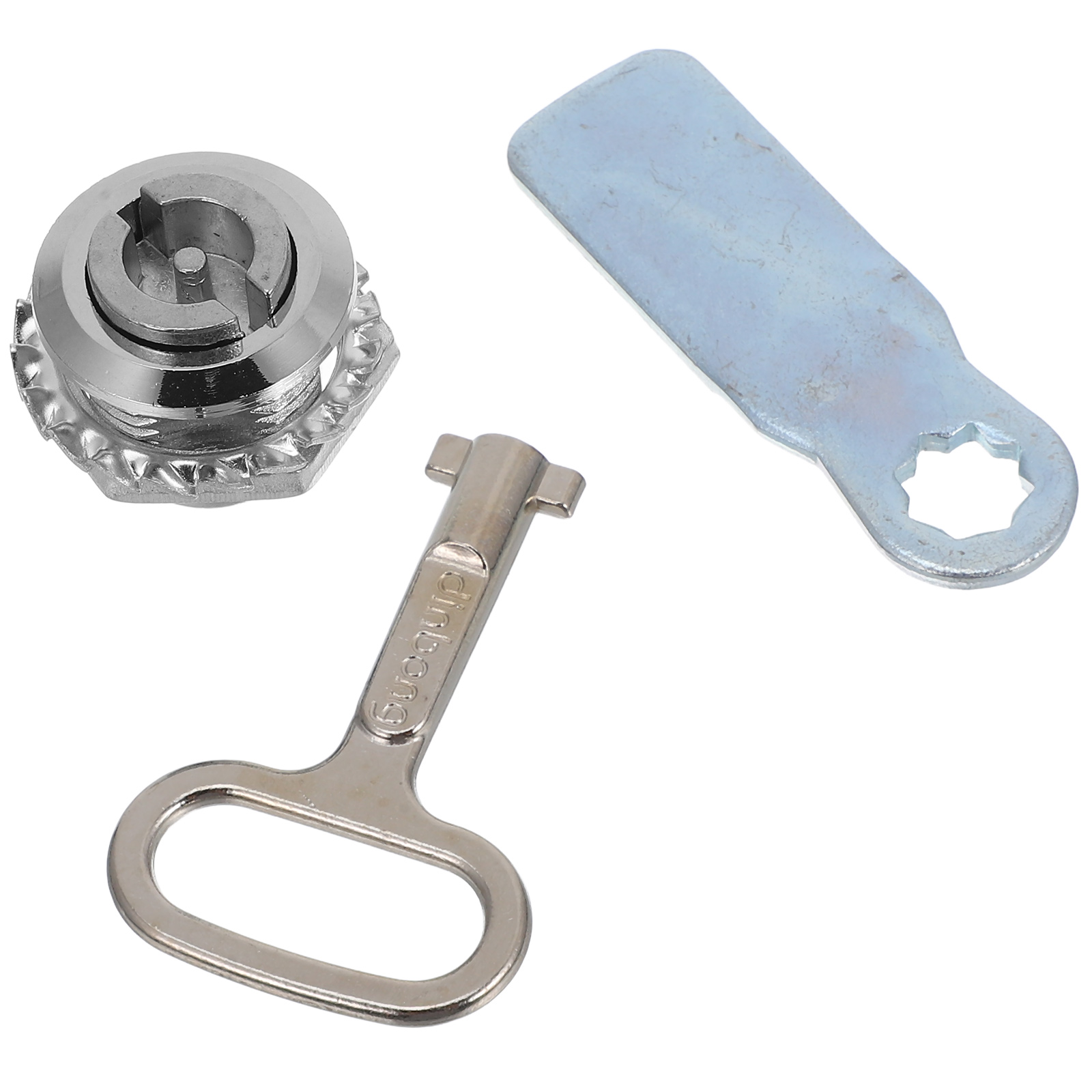 Electric Drawer Lock Desk Locks for Drawers with Key Silver - Walmart.com