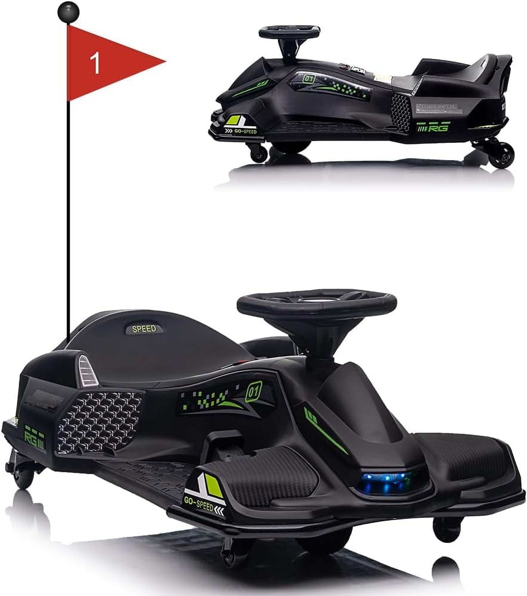 Electric Drifting Go-Kart for Kids, a 12V Ride-On Drift Car, Equipped ...