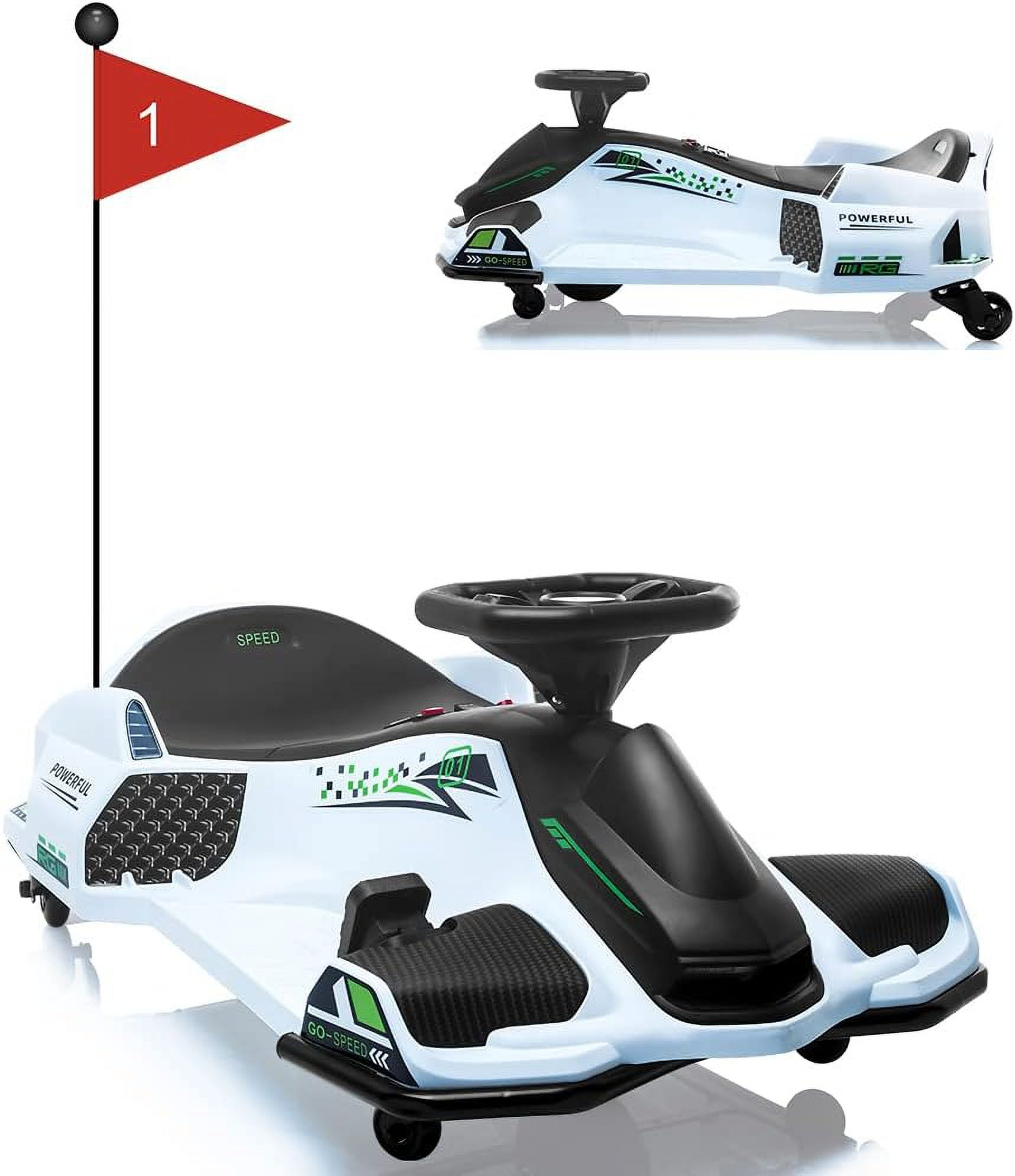Electric Drifting Go-Kart for Kids, a 12V Ride-On Drift Car, Equipped ...