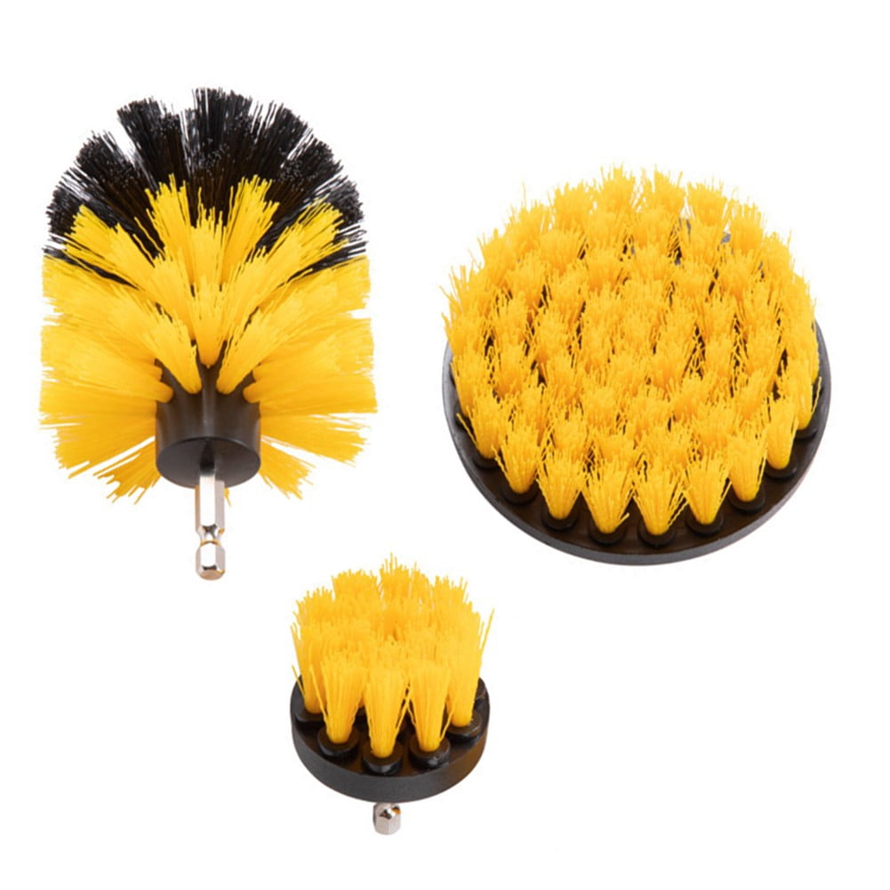 Electric Drill Brush Set 3-Piece Power Scrubber Attachments for ...