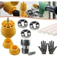 Electric Drill Compatible PVC Pipe Threader Kit with Various Die Sizes ...