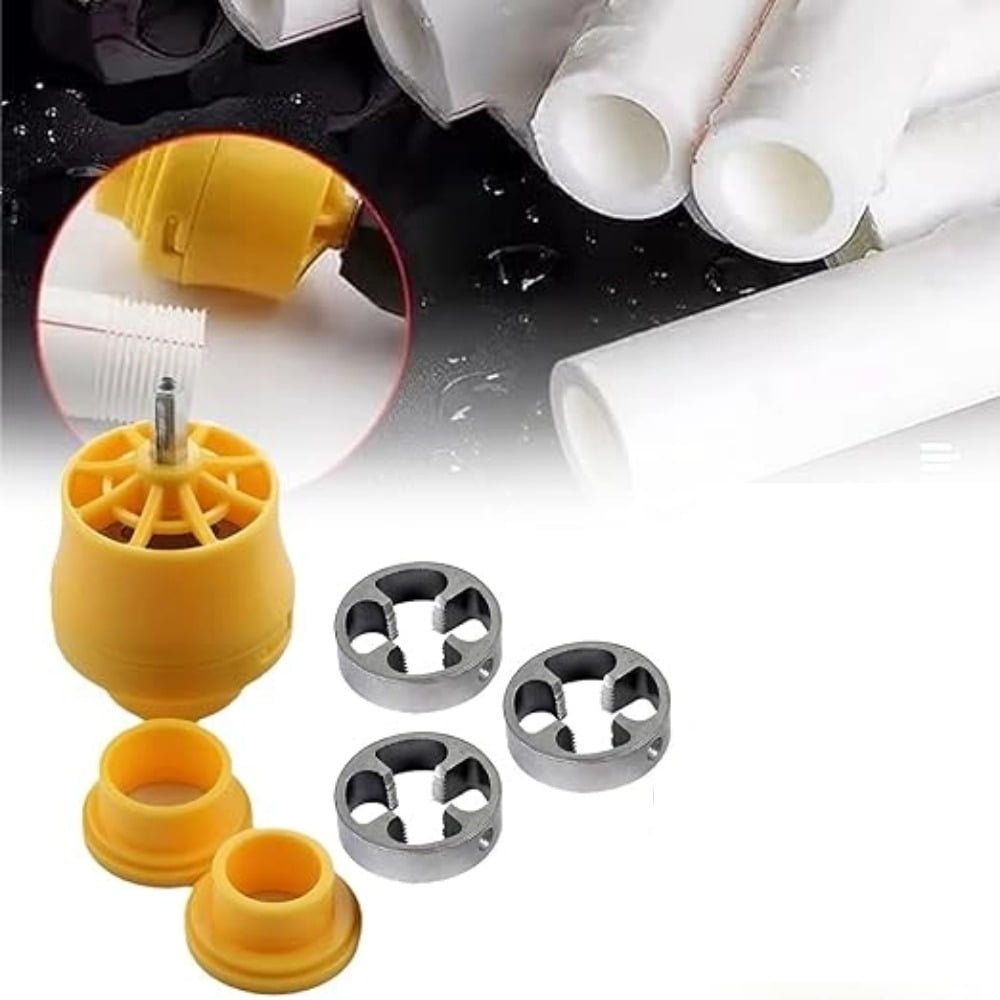 Electric Drill Compatible PVC Pipe Threader Kit with Various Die Sizes ...