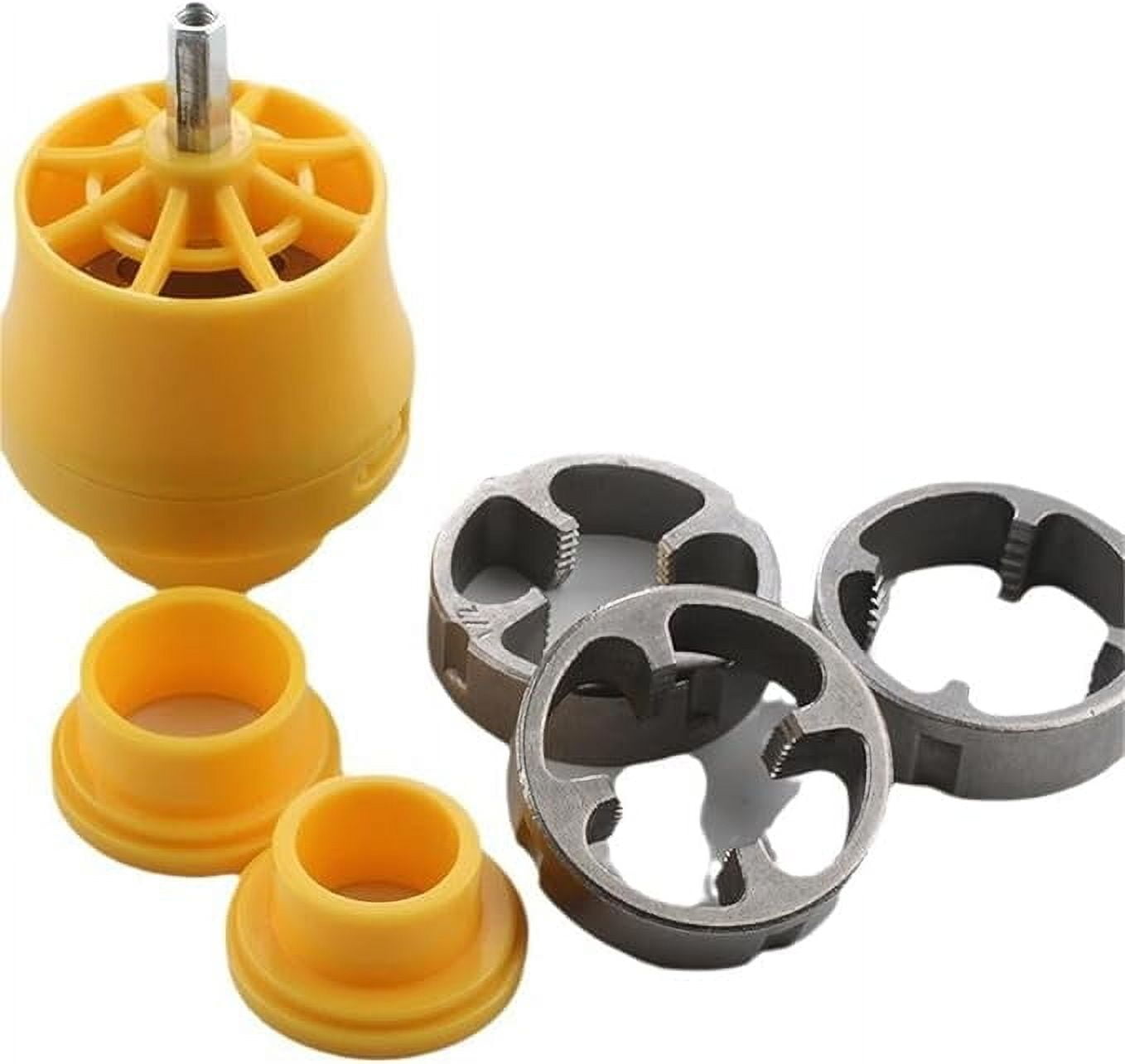 Electric Drill Compatible PVC Pipe Threader Kit with Various Die Sizes ...