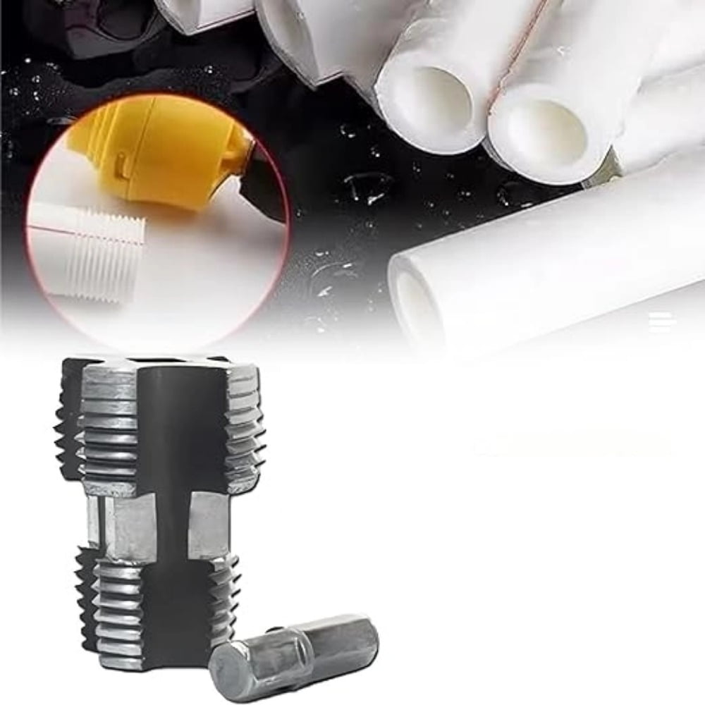 Electric Drill Compatible PVC Pipe Threader Kit with Various Die Sizes ...