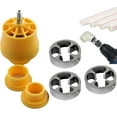 Electric Drill Compatible PVC Pipe Threader Kit with Various Die Sizes ...