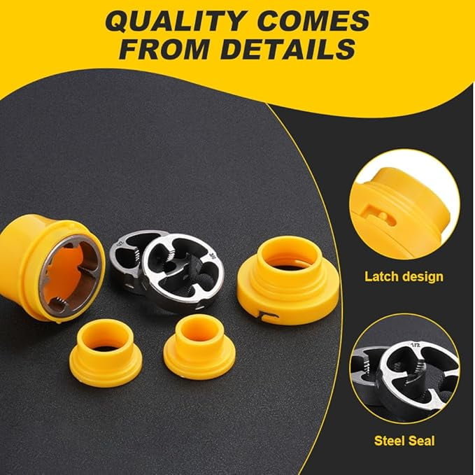 Electric Drill Compatible PVC Pipe Threader Kit with Various Sizes, PVC ...