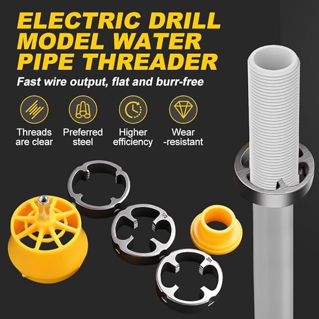 Integrated Internal & External Pipe Thead Cutting Tool, Electic Dill ...