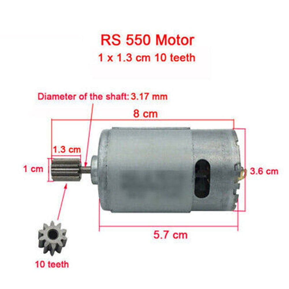 Electric Drill DC Motors For Kids Electric Car 550 RS390 RS380 12V 6V ...