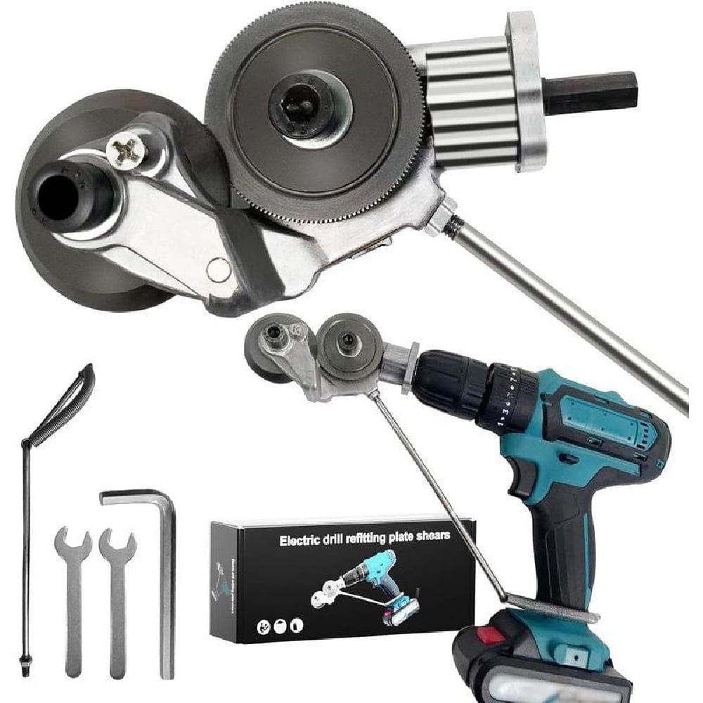 Electric Drill Metal Cutter Attachment - Heavy Duty Nibbler Adapter for ...