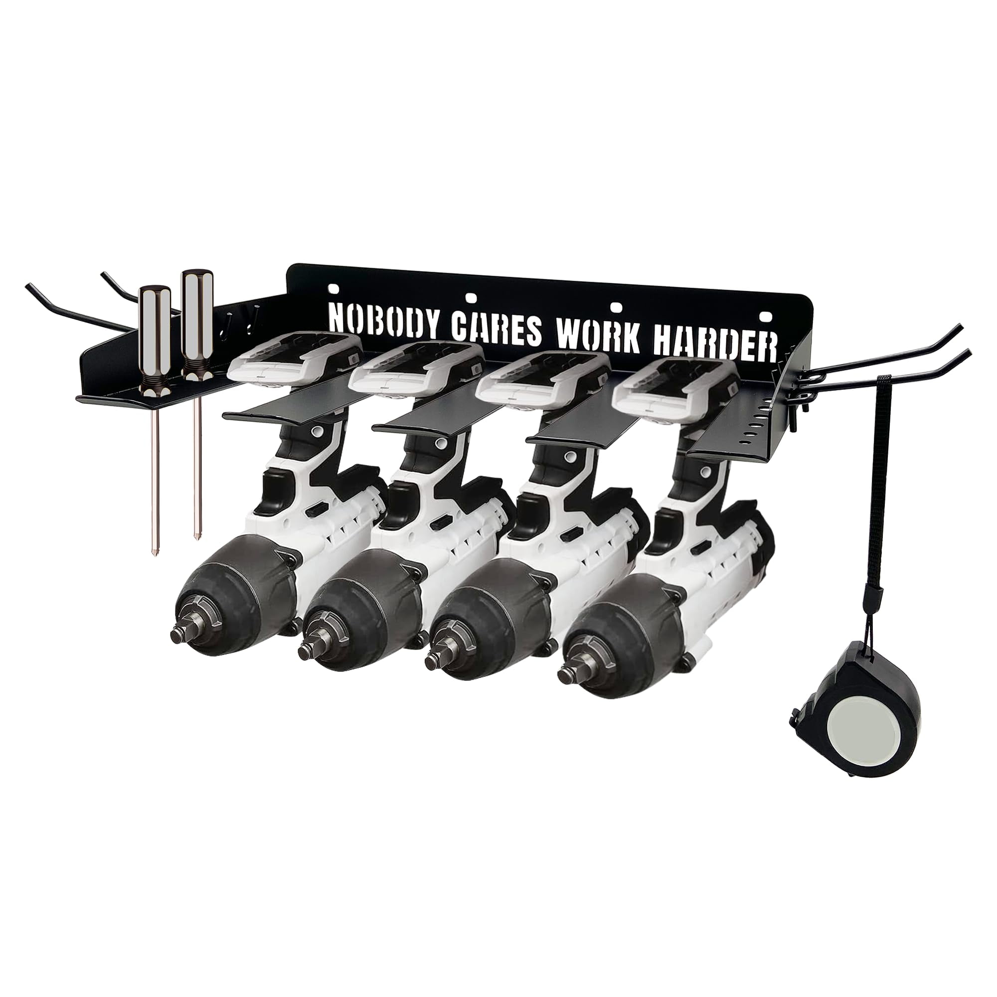 Electric Drill Storage Rack, Holds 4 Drills, power tool organizer wall ...